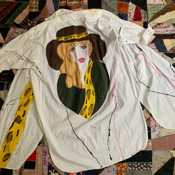 Vintage | Jackets & Coats | Vintage 8s Hand Painted Artist Coat | Poshmark